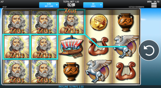 Zeus Slot Machine Free - Up to $20 Free to Play Zeus Slots Online