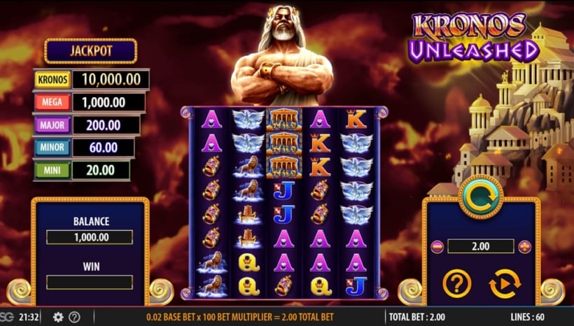 Kronos Unleashed Slots - Play WMS Kronos Slot Series