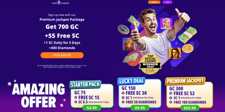High 5 Casino Review | Get 3 Free SC